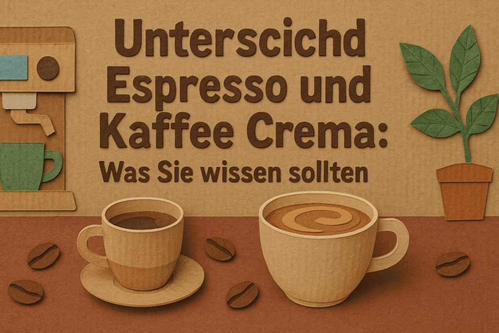 Der klare Unterschied zwischen Espresso und Kaffee Crema erläutert
